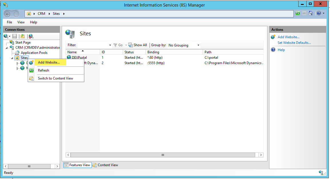 Deploying an Adxstudio Portal to IIS – The ReadyXRM Blog by Nick Doelman