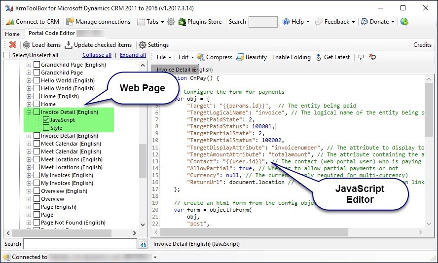 XrmToolBox: Portal Code Editor Overview and Review – The ReadyXRM Blog ...