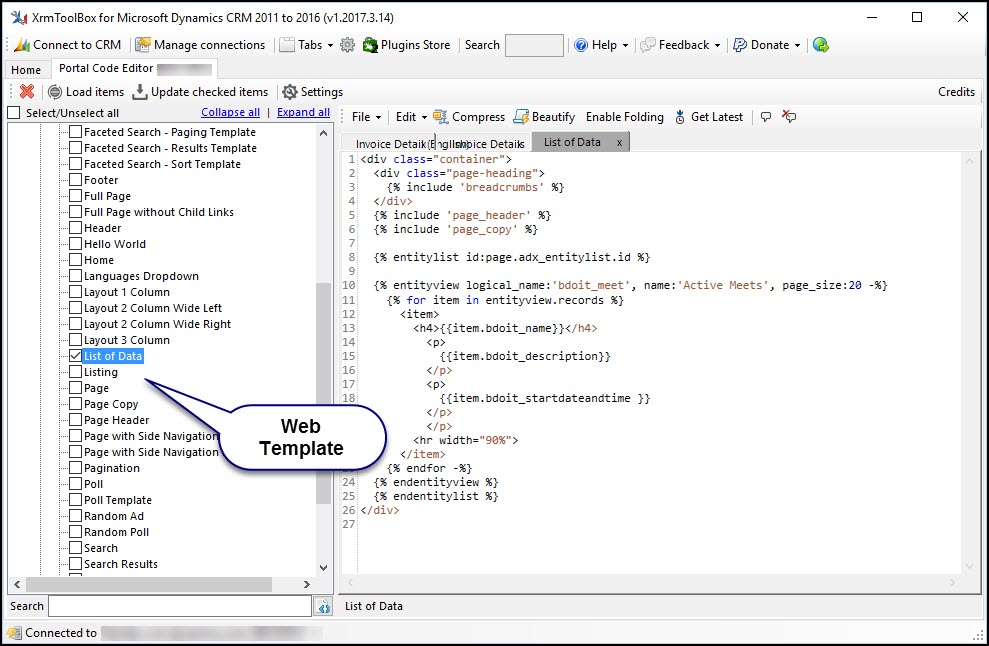 XrmToolBox: Portal Code Editor Overview and Review – The ReadyXRM Blog ...
