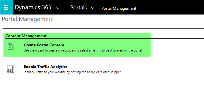 Quickly Create Dynamics 365 Portal Pages using Portal Management ...
