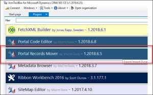 Move Dynamics 365 Portal Configuration Data Using the XrmToolBox – The ...