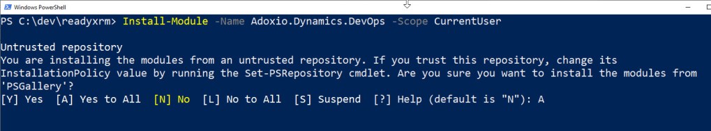 Simple ALM for Dynamics 365/CDS Projects – The ReadyXRM Blog by Nick ...