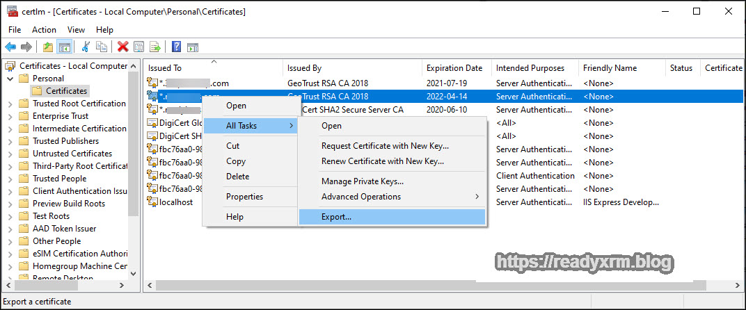 Convert a CER or P7B SSL certificate to a PFX (For Power Apps Portals ...