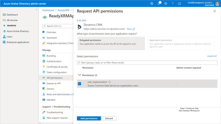 How to setup a Common Data Service Application User (and why) – The ReadyXRM Blog by Nick Doelman