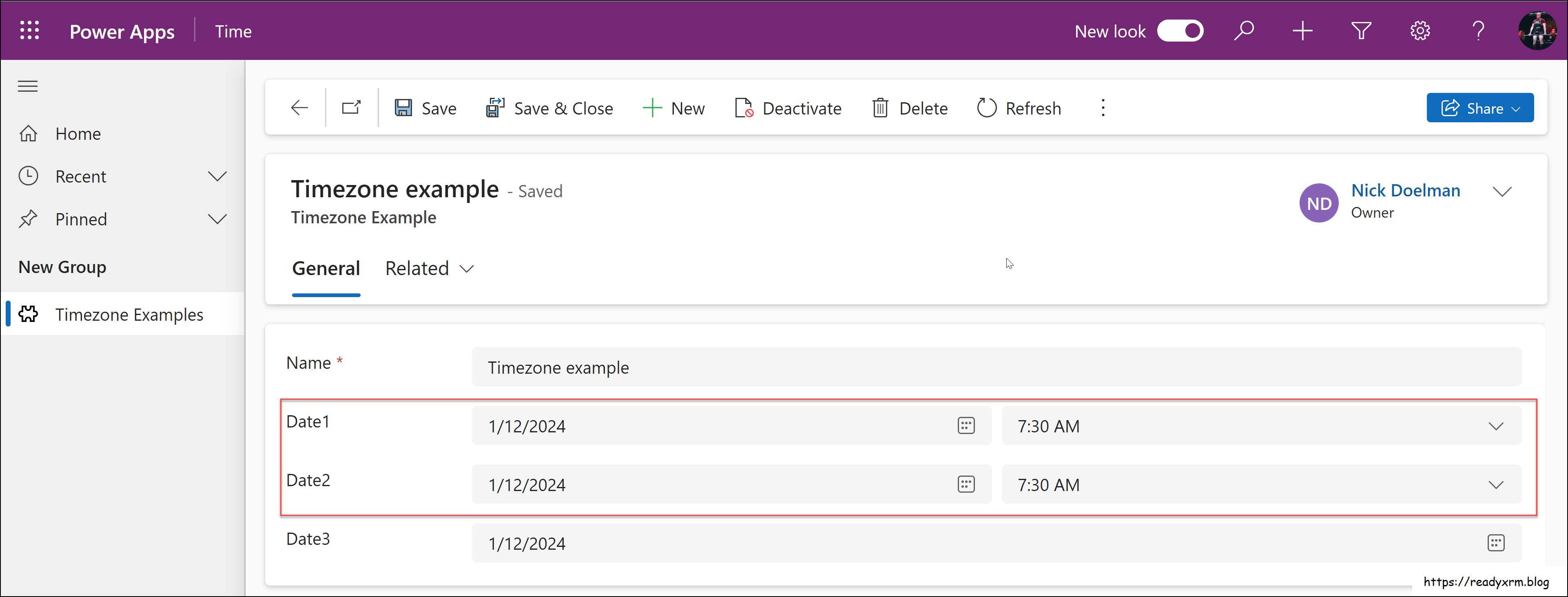 Date and time columns in Dataverse – The ReadyXRM Blog by Nick Doelman