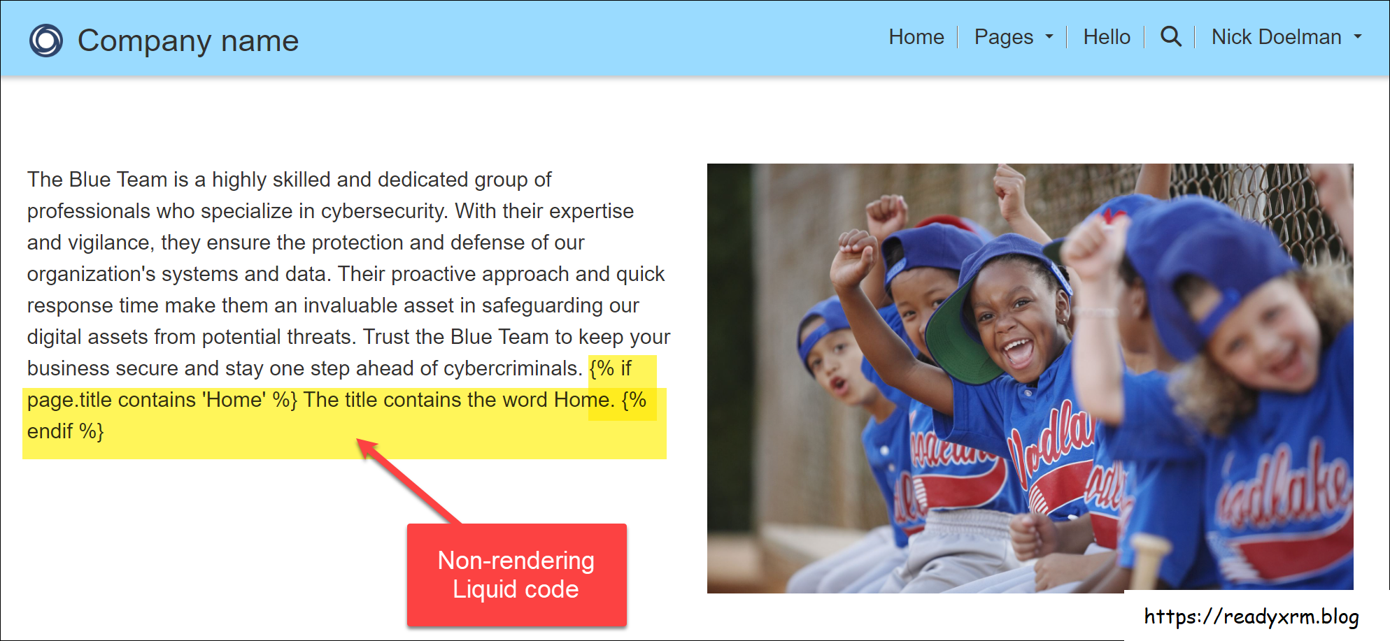 Power Pages: conditional display, site markers, and Liquid filters – The ReadyXRM Blog by Nick ...