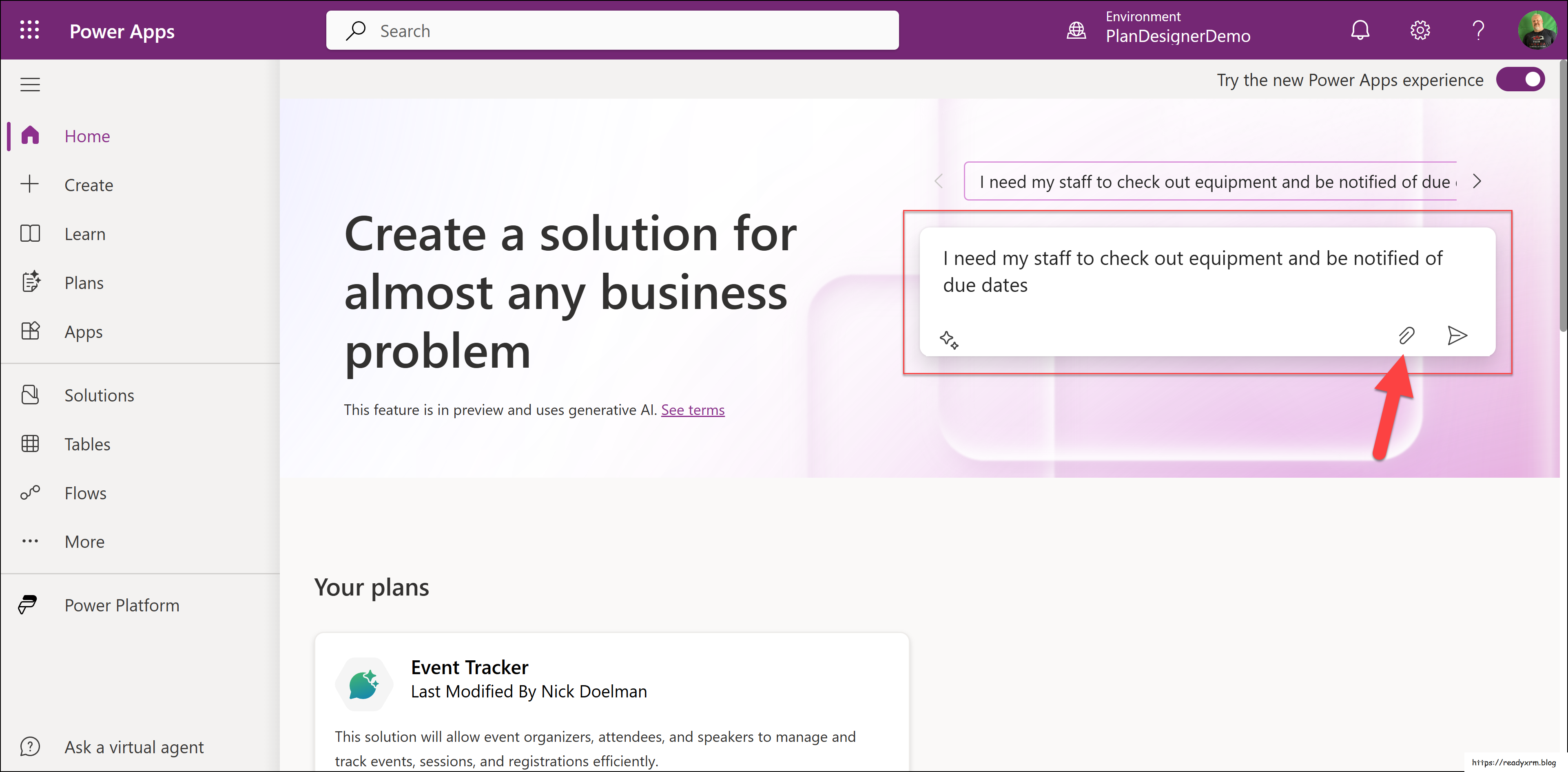 Power Platform Plan Designer (Preview) – The ReadyXRM Blog by Nick Doelman