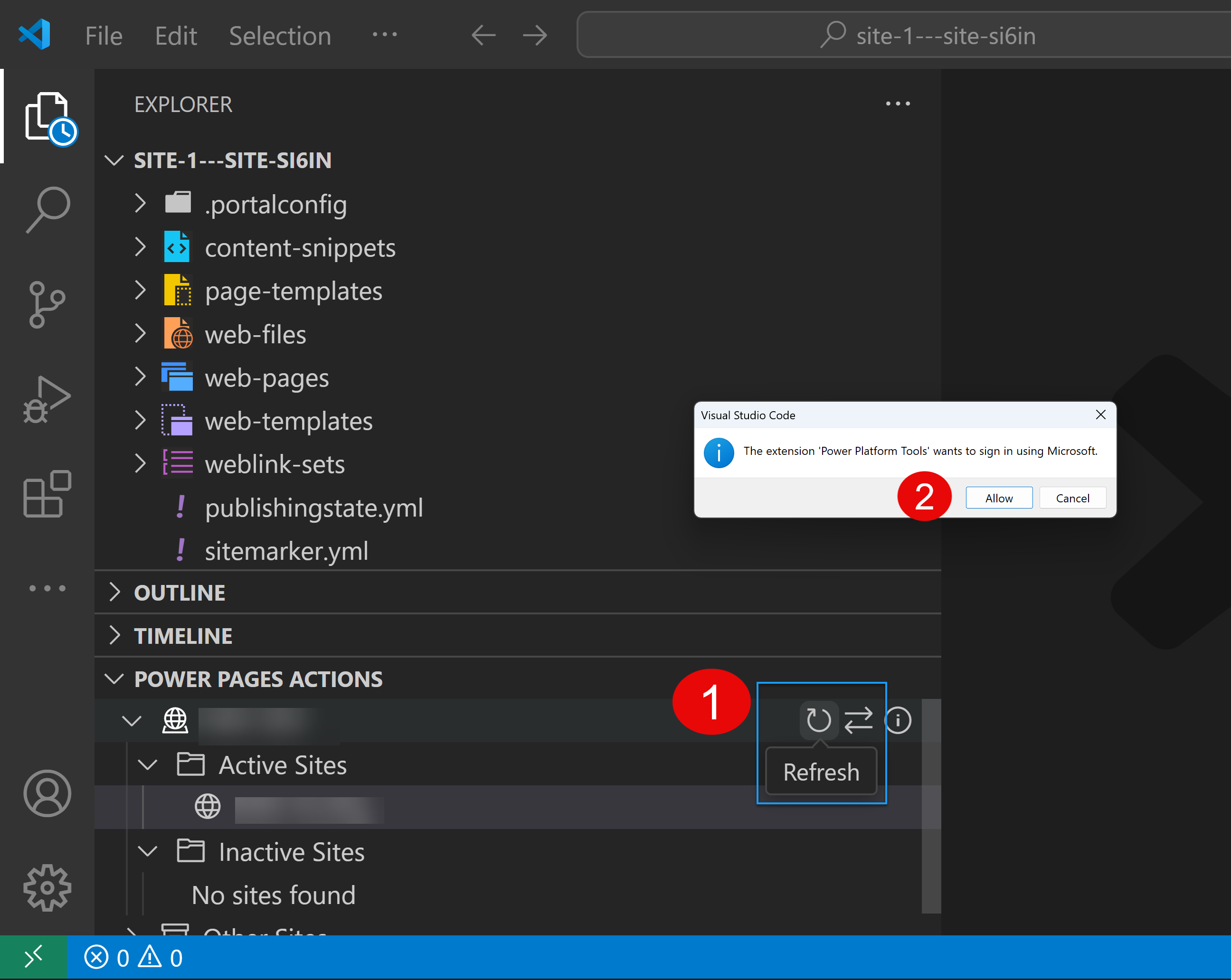 Power Pages Actions in Visual Studio Code – The ReadyXRM Blog by Nick ...