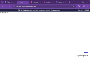 Power Pages single-page apps: Create a “Hello World!” website – The ...